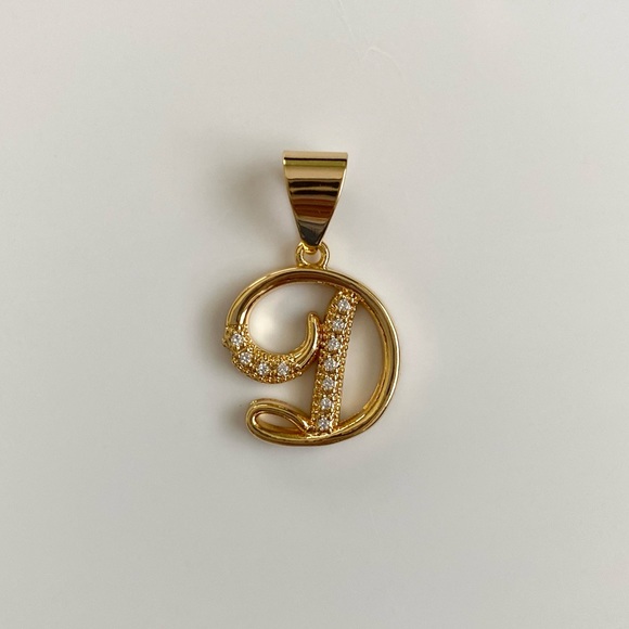Jewelry | Gold Plated 24 Rope Chain With D Initial Pendant | Poshmark